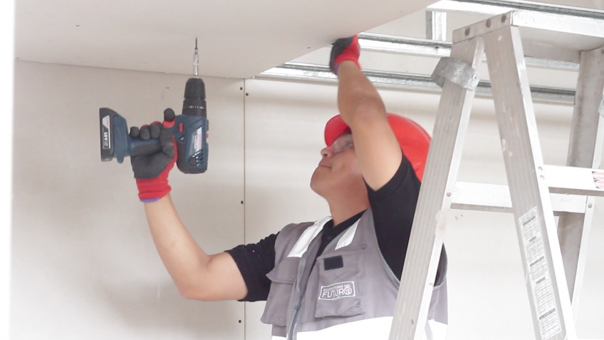 ¿Cómo instalar un Cielo Raso continuo de Drywall? | Tutoriales | Constructores del Futuro